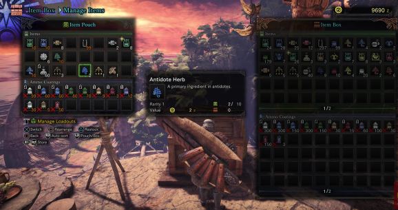Expand your Inventory Space in Monster Hunter World