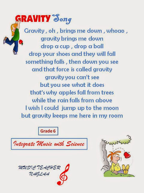 Miss Naglaa: Gravity Song ( Grade 6)