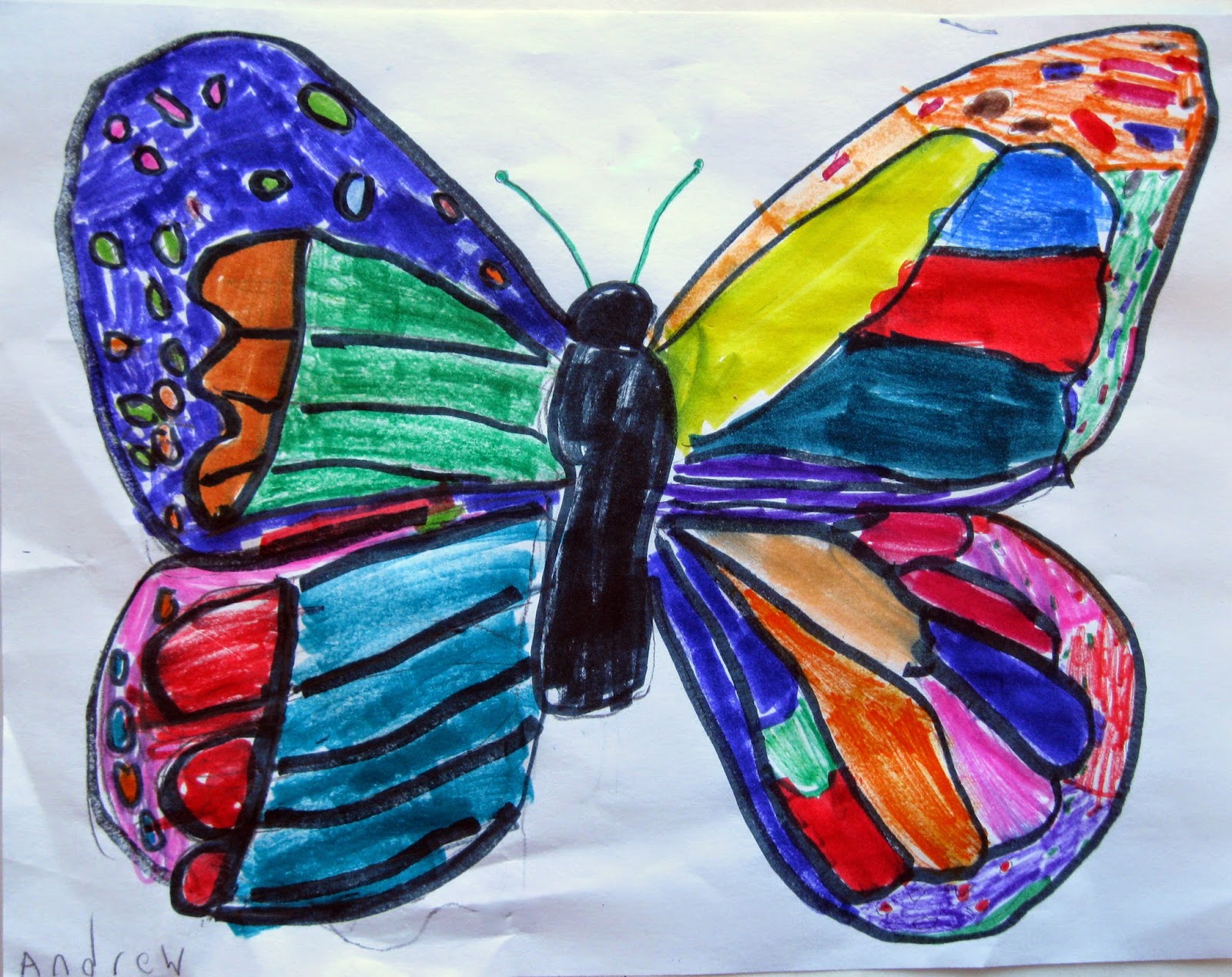 Art Class Ideas: Butterfly Symmetry