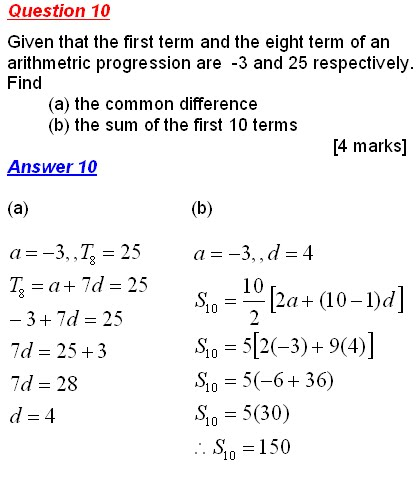 Matematik Tambahan: Janjang