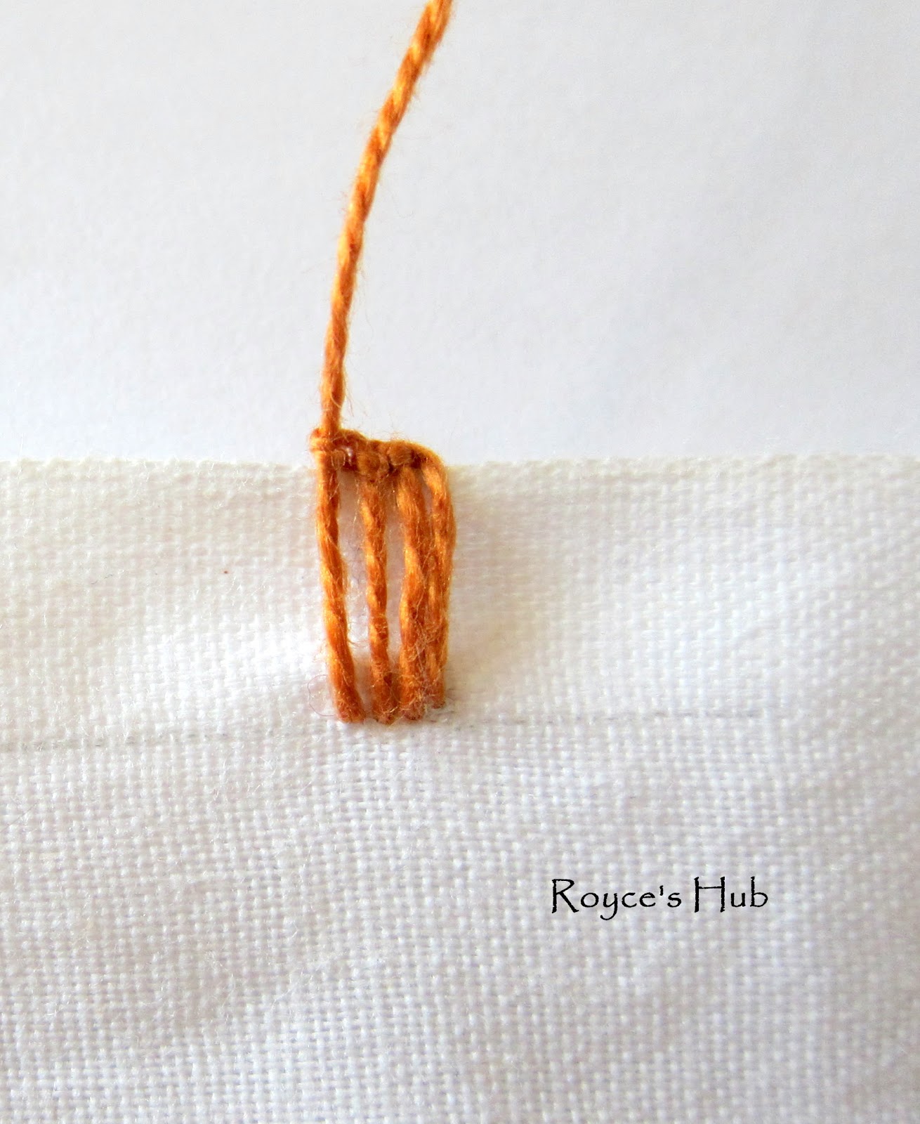 Royce's Hub: Basic Embroidery Stitches: Buttonhole Stitch and Tailor's ...