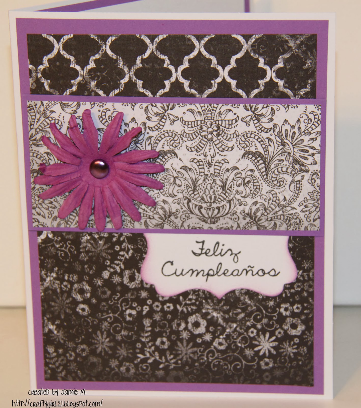 Crafty Girl 21!: B&W Spanish Cards