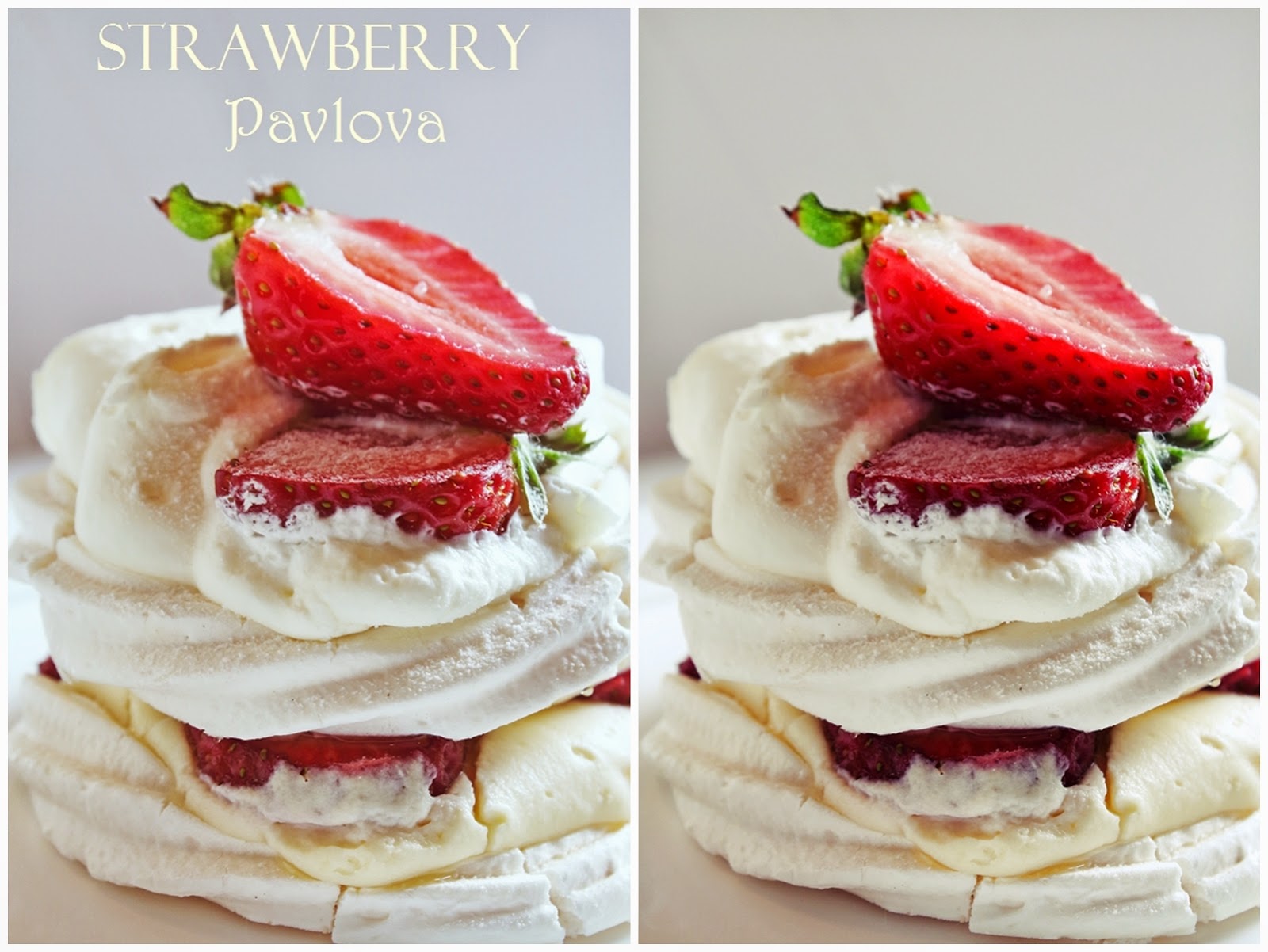 CUT and DRY : Strawberry Pavlova