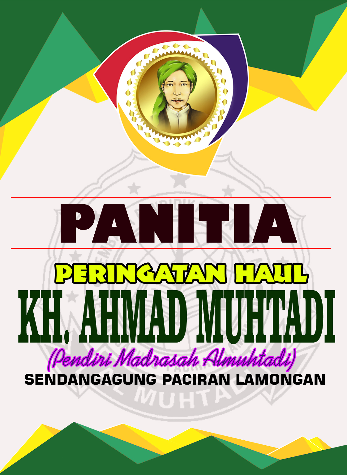 DESAIN TANDA PANITIA HAUL ALMUHTADI TAHUN 2017 - KANG AIDI