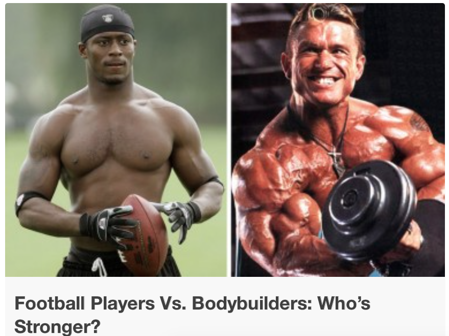 FST - Функционально-силовой тренинг: Football Players Vs. Bodybuilders ...