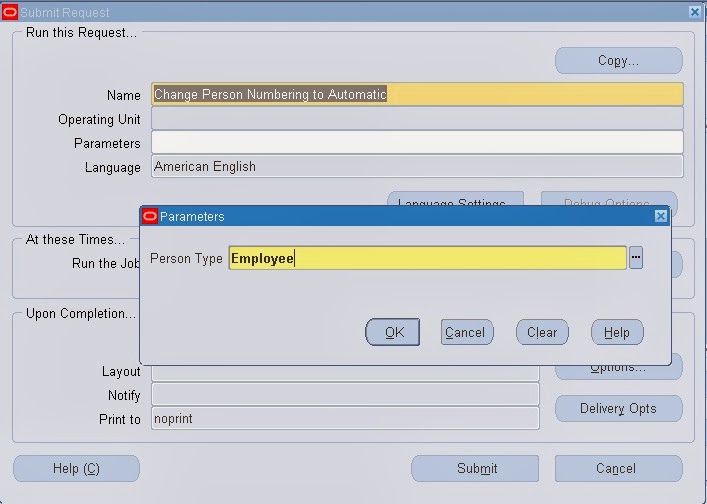 Oracle Applications Knowledge Repository: How to change Employee Number Generation from Manual ...