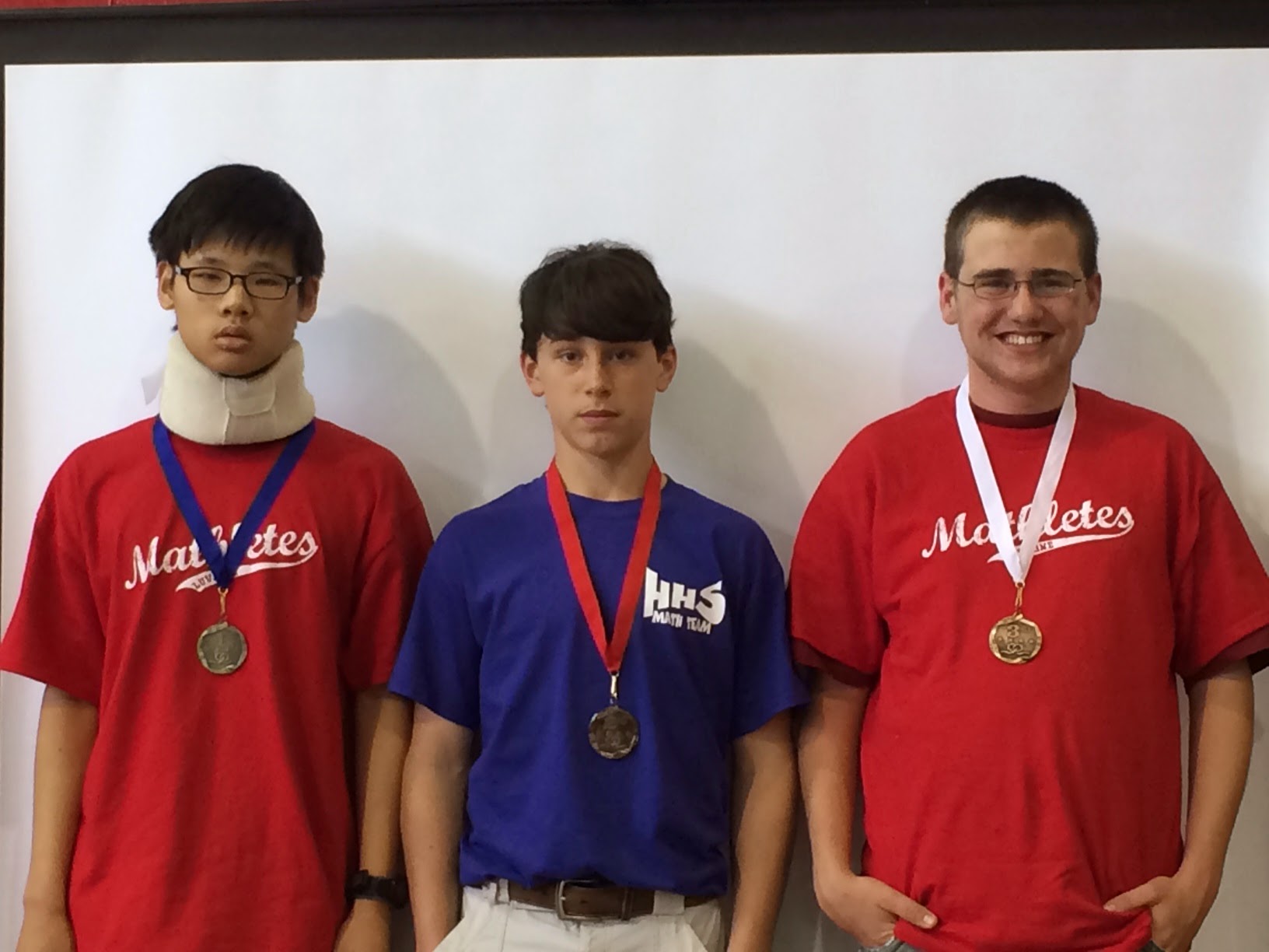 Superintendent's Corner: High School Math Tournament Individual Winners