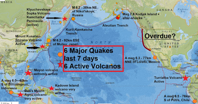 Seemorerocks: Ring of Fire: 6 extremely active volcanoes in the last 7 days