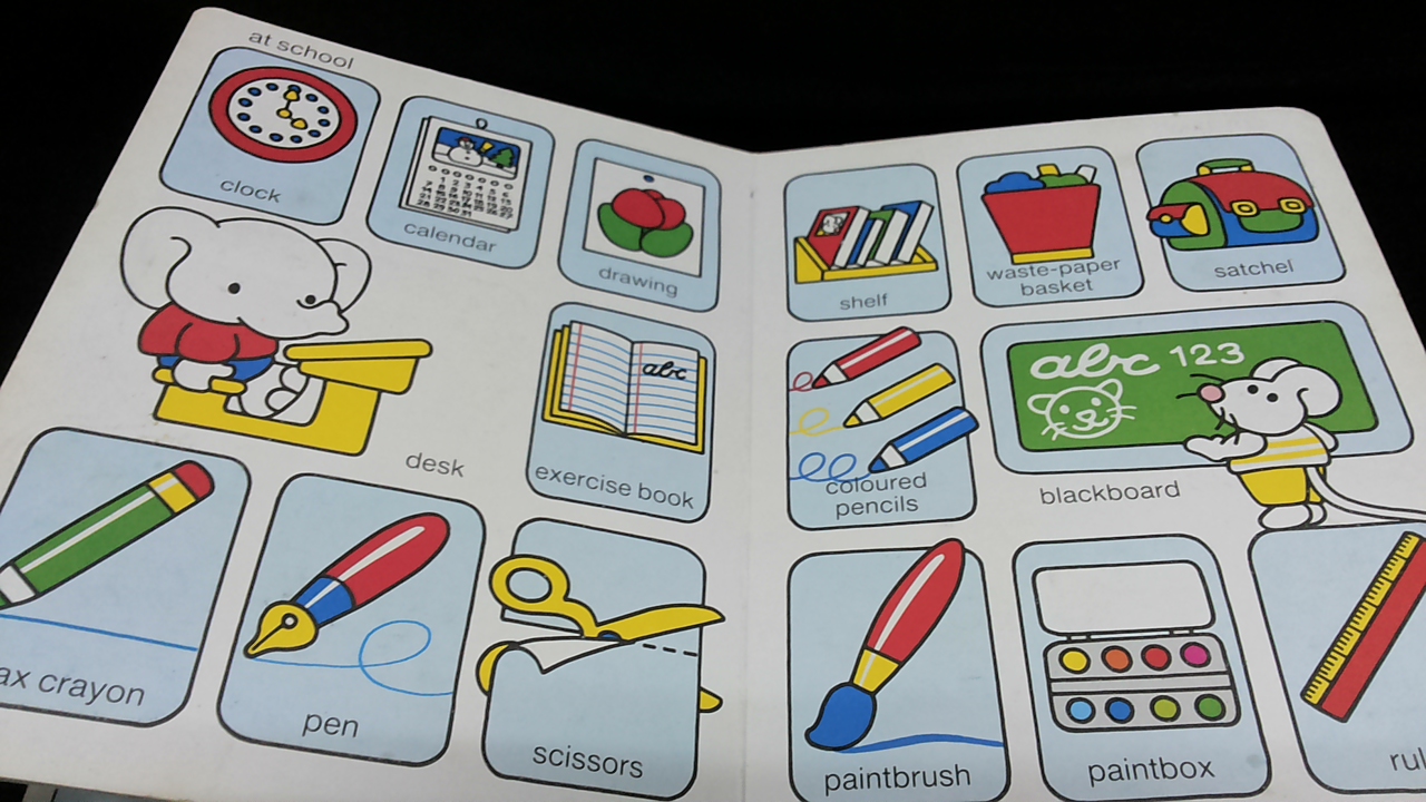 Kid Books Blog: 668.First abc / First dictionary / At Home baby's first ...