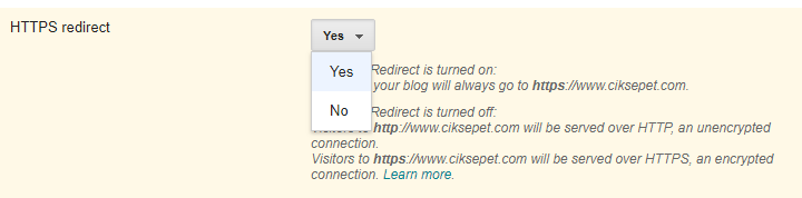 Cara Enable HTTPS Blogger Custom domain | Cerita Budak Sepet
