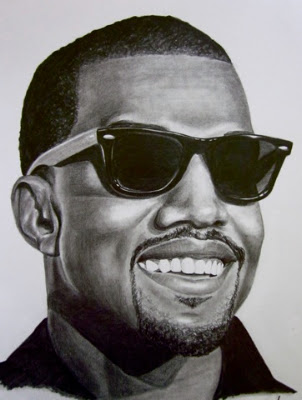 Pacific Pastime: Kanye West Portrait Drawing