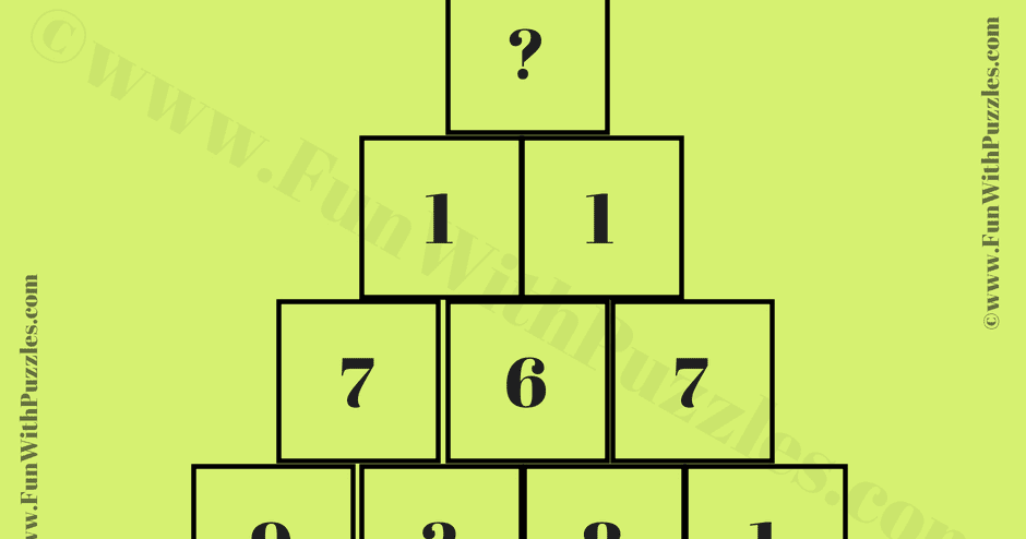 Pyramid Number Puzzle: Easy Picture Maths Puzzle for Kids