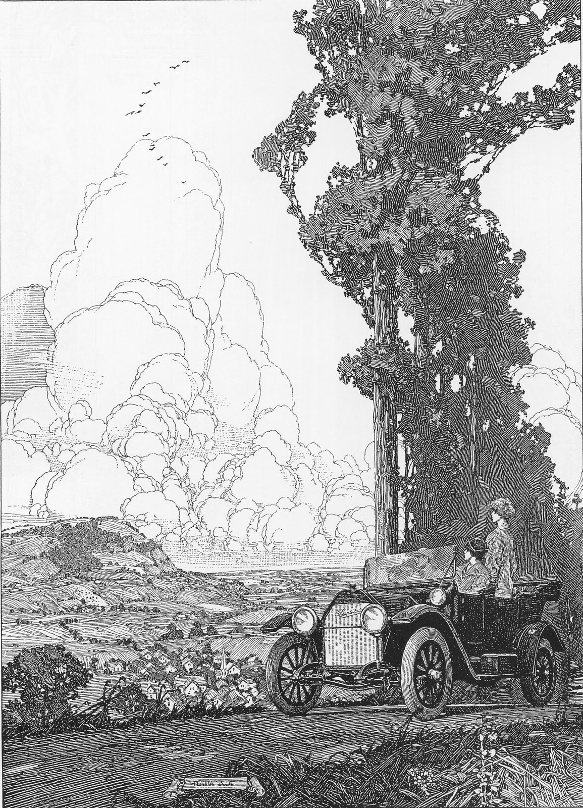 Franklin Booth. Exquisite pen and ink work. Able to create the feeling ...