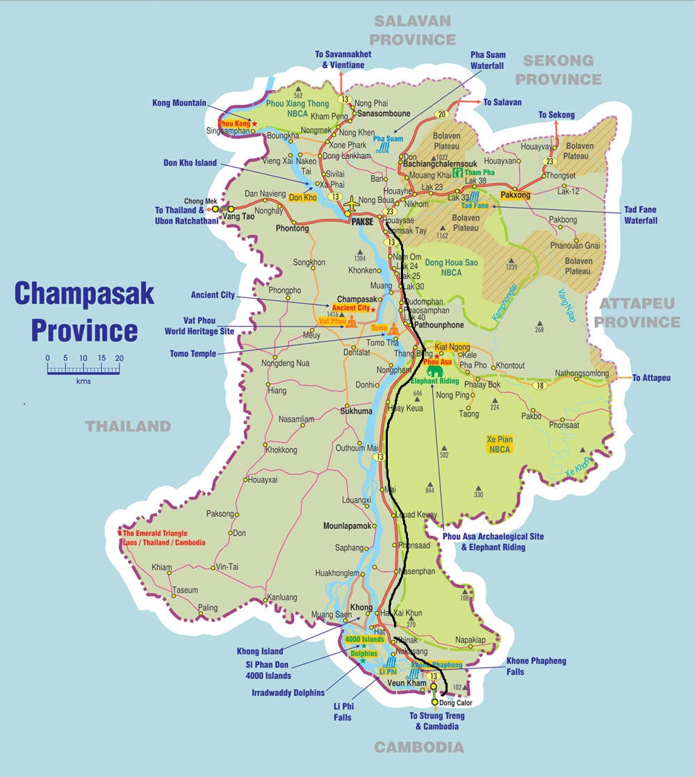 the viewing deck: Champasak Province (Southern Laos) Solo Day Tour