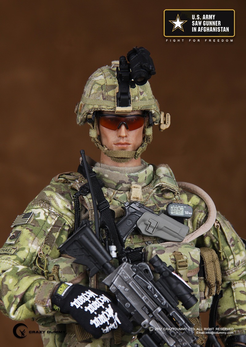 toyhaven: Preview Crazy Dummy 1/6th scale U.S. Army SAW Gunner in ...