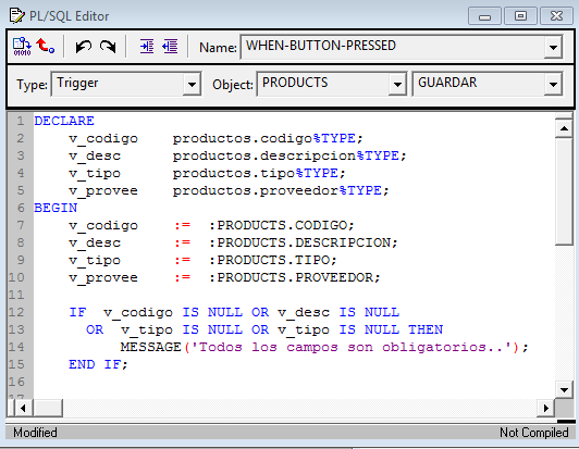 Trabajando en el Entorno Forms Developer - Magic PL/SQL Oracle