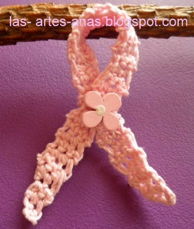 ARTES-ANAS: LAZO SOLIDARIO ROSA CROCHET