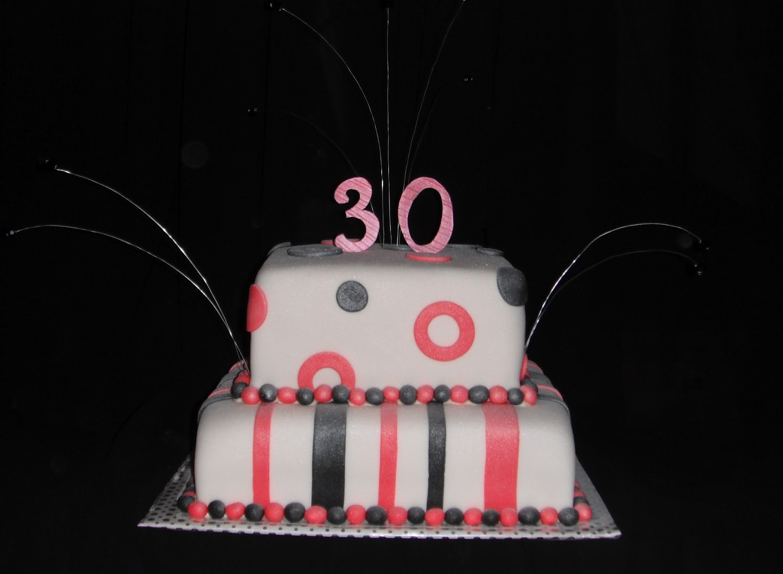 Wick'd Cakes: 30th Birthday Cake