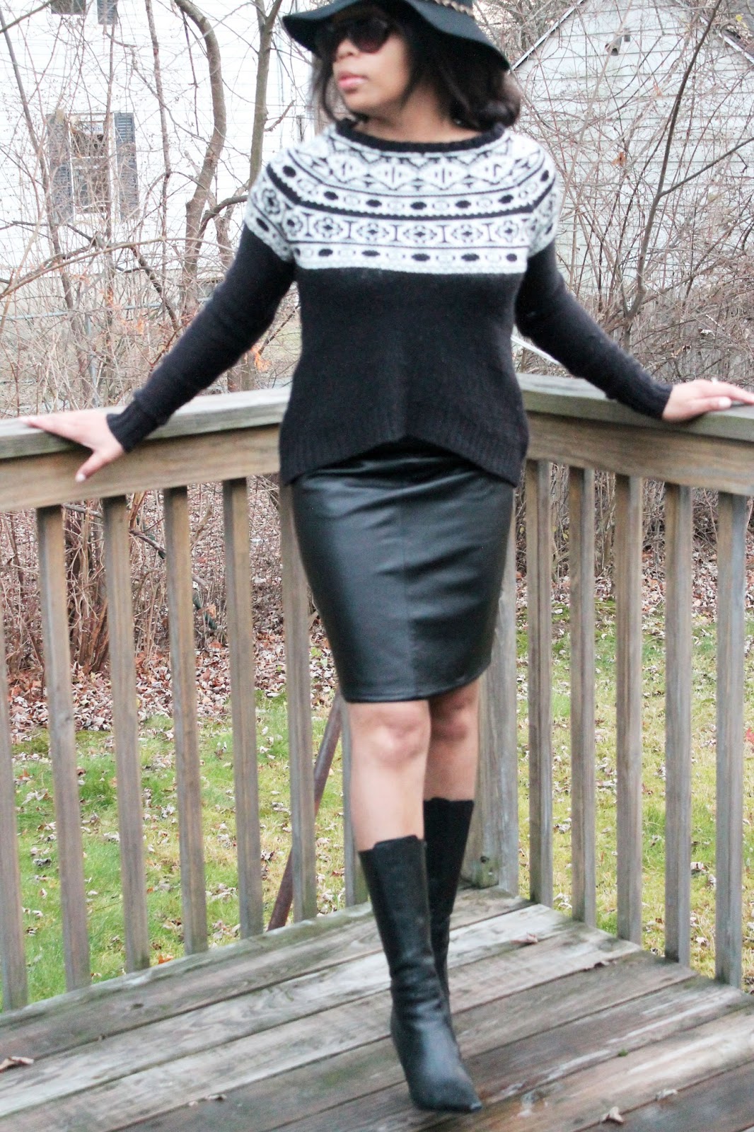 My Mommy Style Monday: Leather Black + White - Simply Tasheena