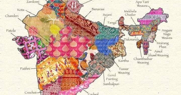 My Travel Wish List: Textile Map of India