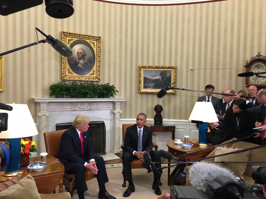 President Obama Meets President-Elect Trump In Oval Office - The Randy ...