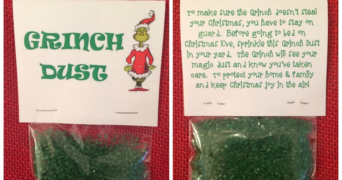 Keeping up with the Kiddos: Grinch Dust -- 3rd Grade Christmas Party!