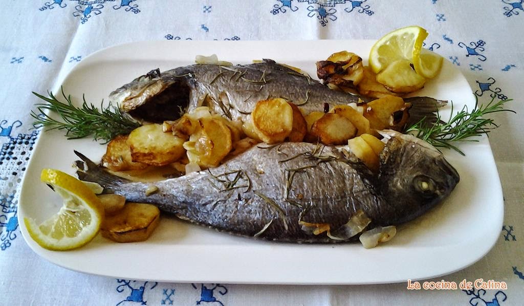 Dorada en salsa - La cocina de Catina
