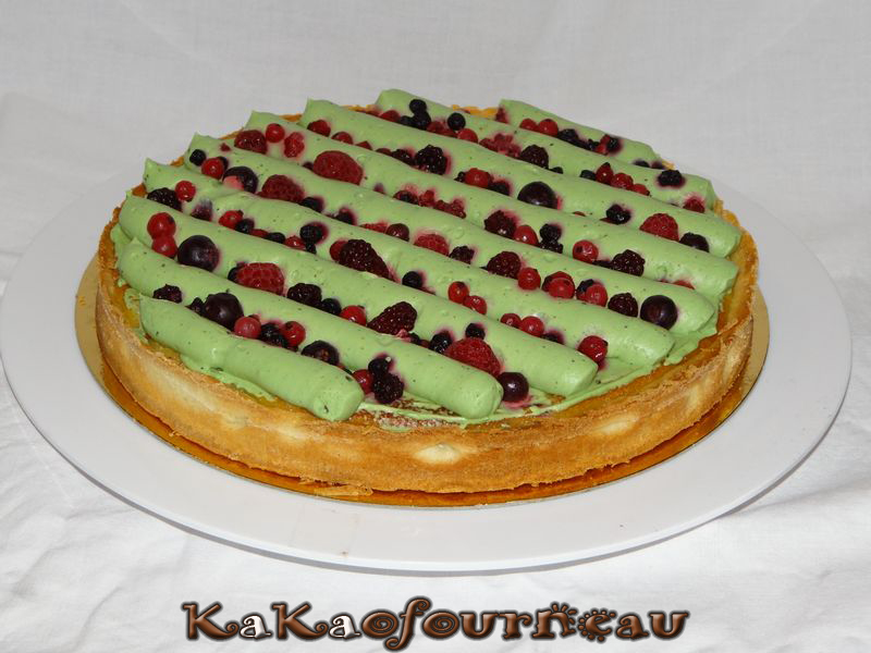 Cacao-fourneaux: Tarte aux Fruits Rouges et à la Pistache