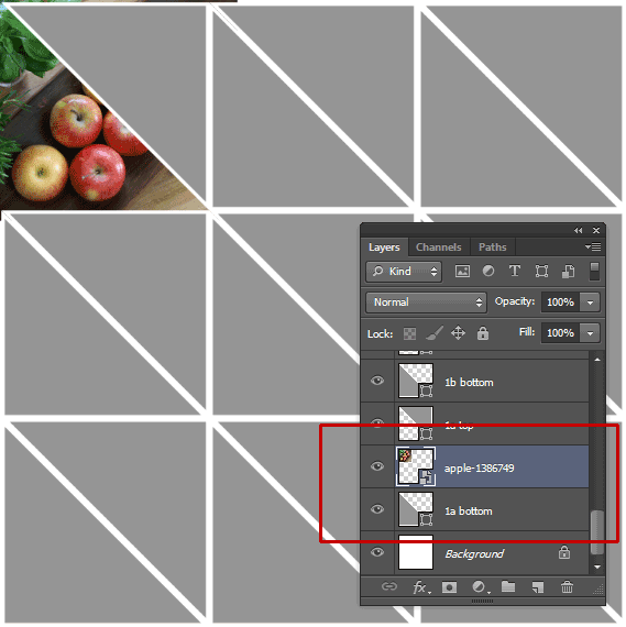PhotoEffect: Create a Triangle Grid Collage in Photoshop