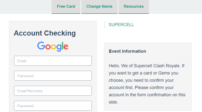 Download Script Phising Clash Royale Terbaru - DansPedia