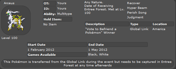 Chang's Palace: Old News, Arceus
