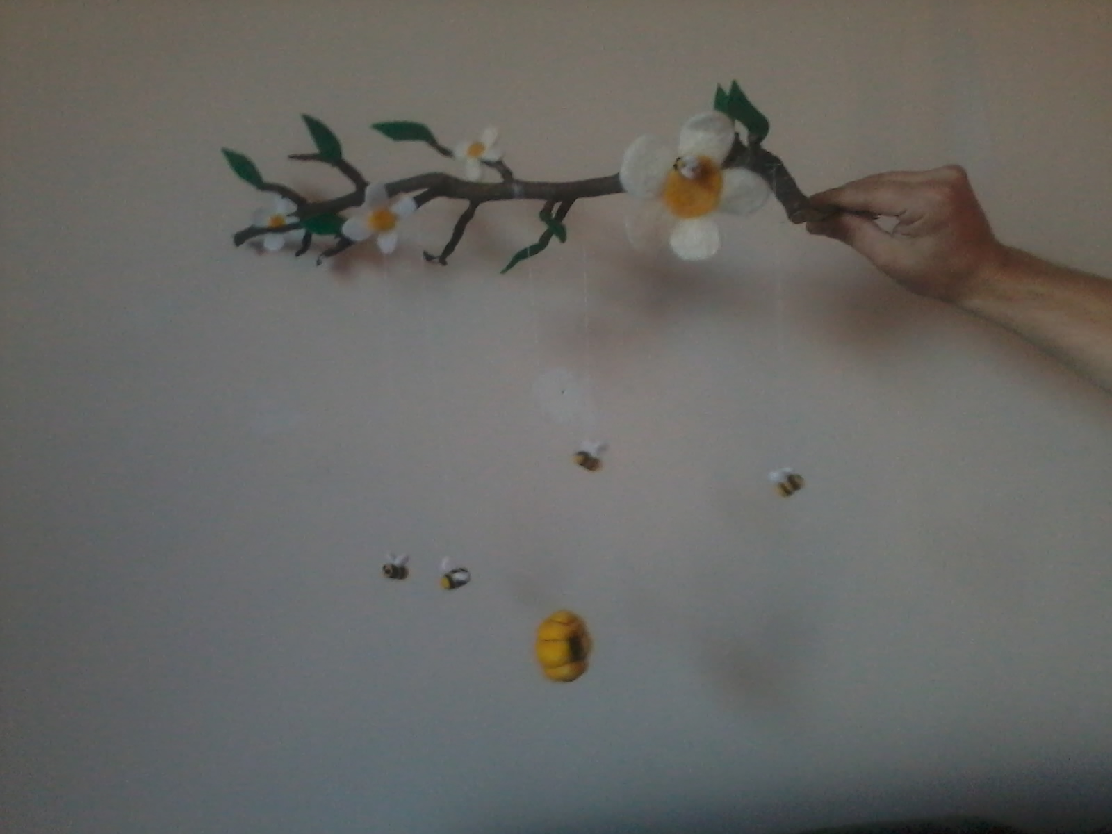 Heartfelt Creations by Lisa: Needle Felt "Buzzy Bee" Mobile.