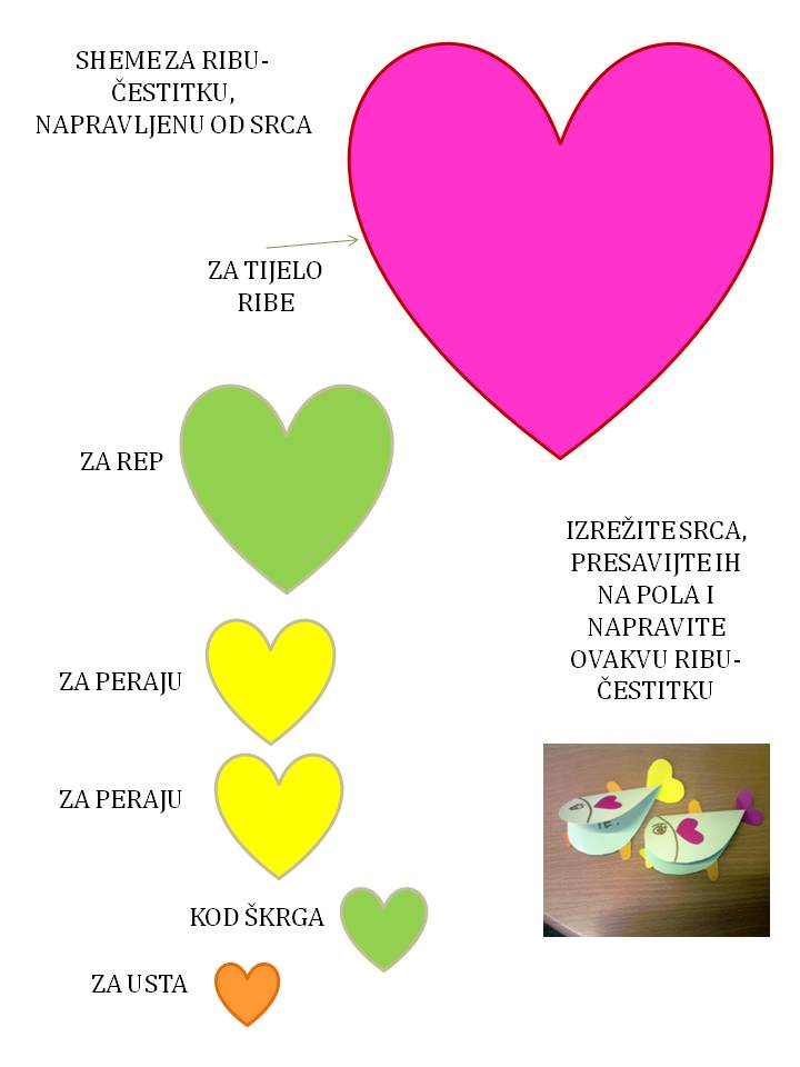 Zlatna djeca: Riba-čestitka, napravljena od srca