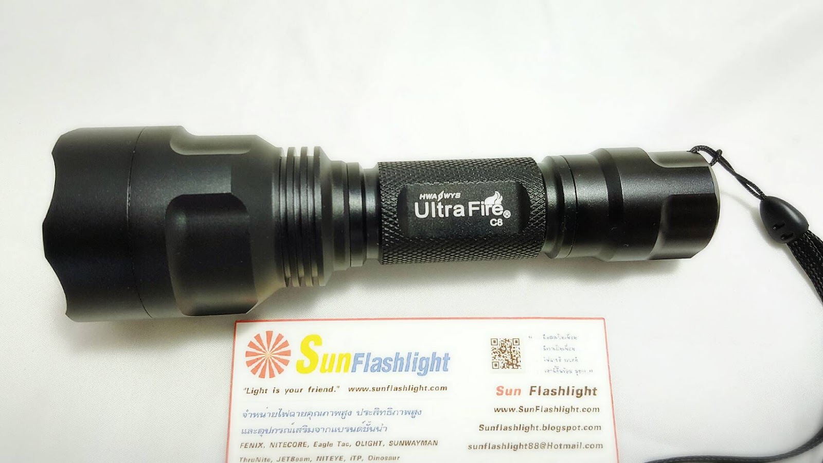 Sun Flashlight จำหน่าย ไฟฉายประสิทธิภาพสูง: ไฟฉาย Ultrafire C8 XM-L T6 ...
