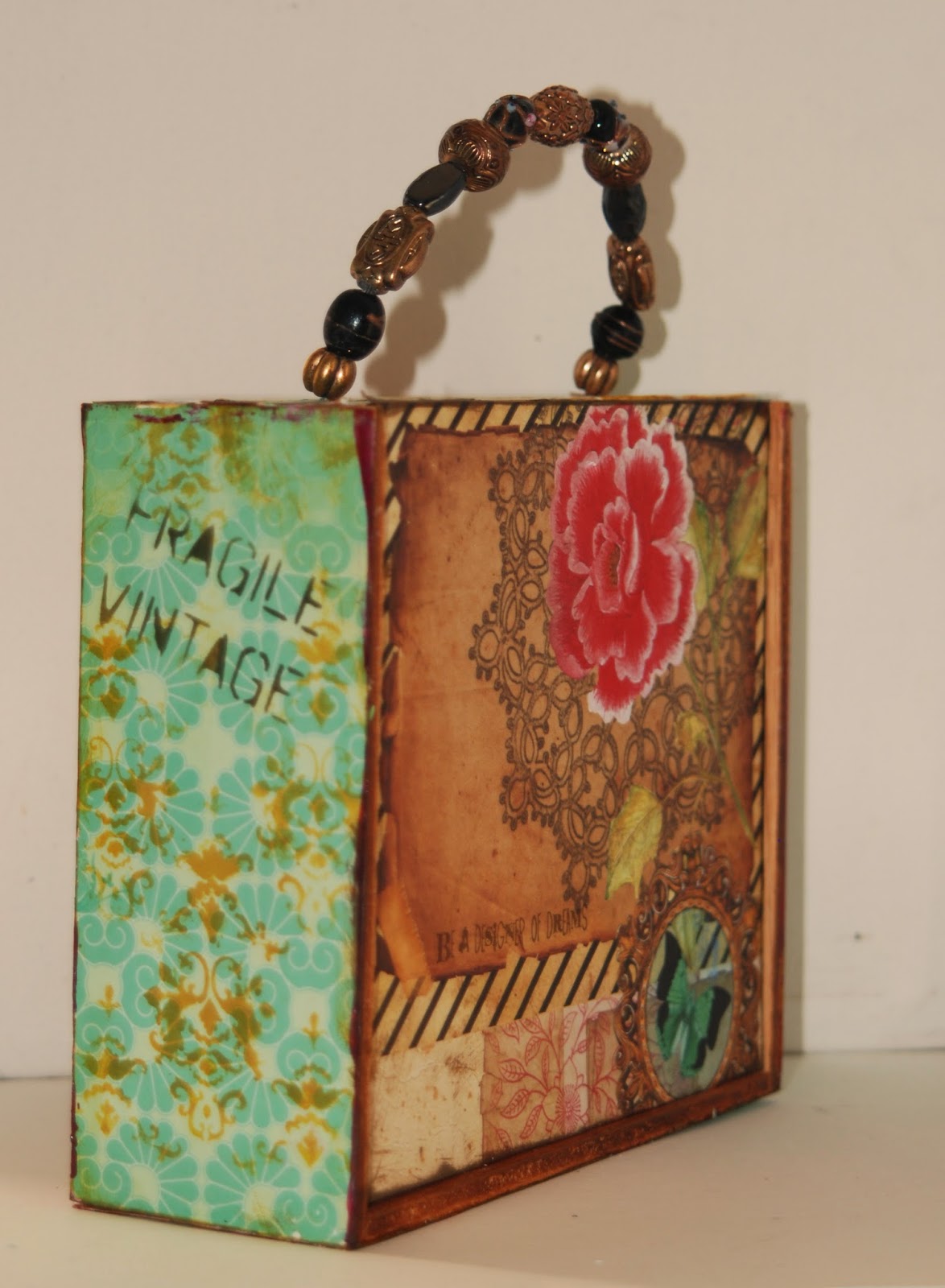 Eclectic Paperie: Cigar Box Purse + Marion Smith Paper = Love!!