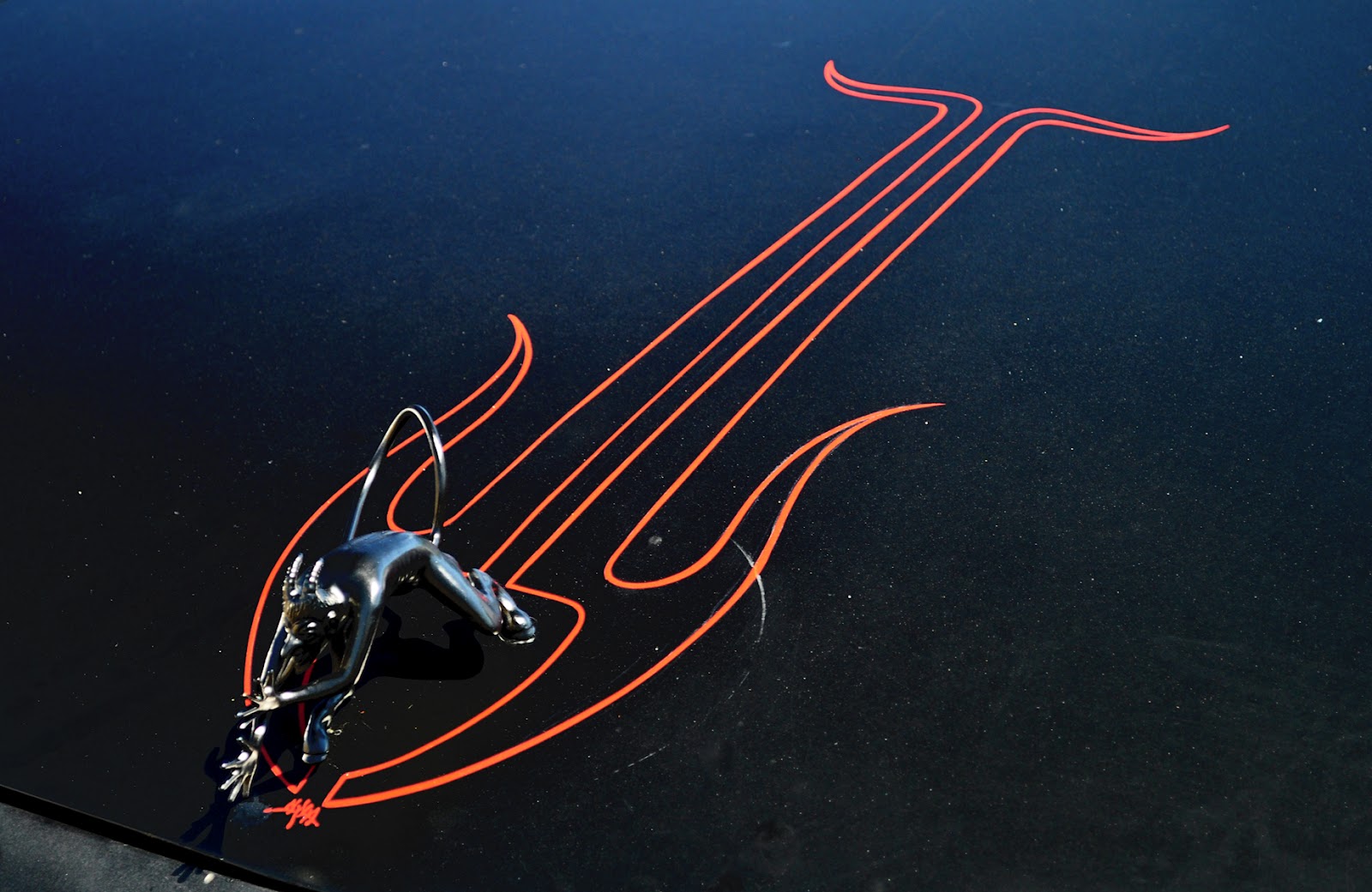Just A Car Guy: cool pinstriping I came across at the Ventura Nats