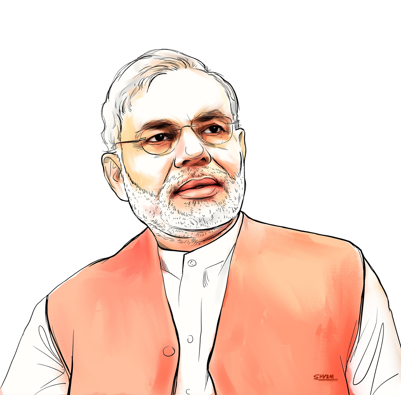 Shyam Kumar Prasad: narendra modi portrait