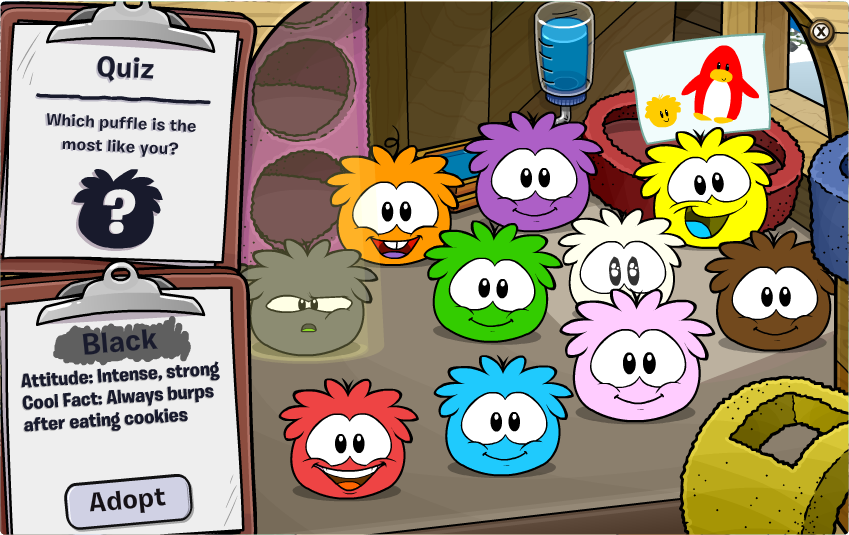 grantovich in clubpenguin: puffle of (purple,pink,green) and all