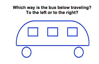 Mr Theo: Which way is this bus facing? Left or Right?