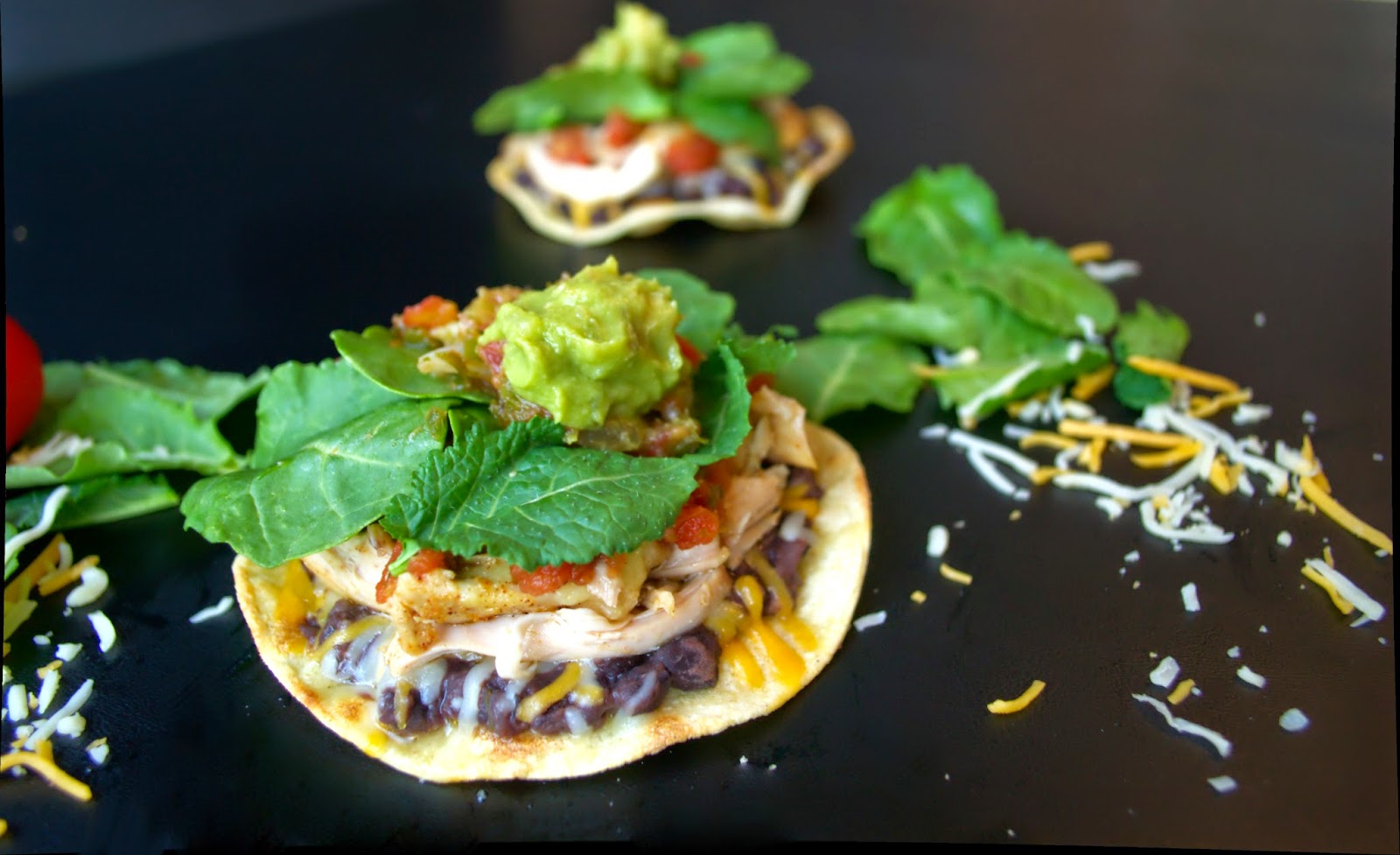 Chicken Tostadas with Baked Tortillas |Feed the Fashionista