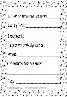 Classroom Freebies Too: Trapped in a Snow Globe