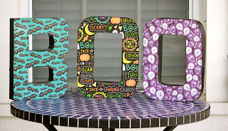 Desperate Craftwives: Decoupage BOO Letters