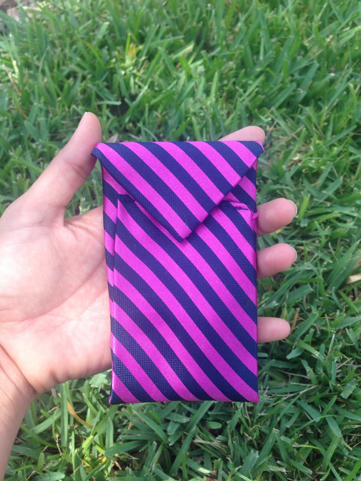 DIY: No Sew Upcycled Tie Phone Case - Outnumbered 3 to 1