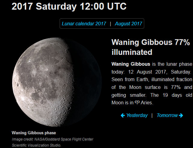 Earthquake Prediction: Sun and Moon today (12th August)