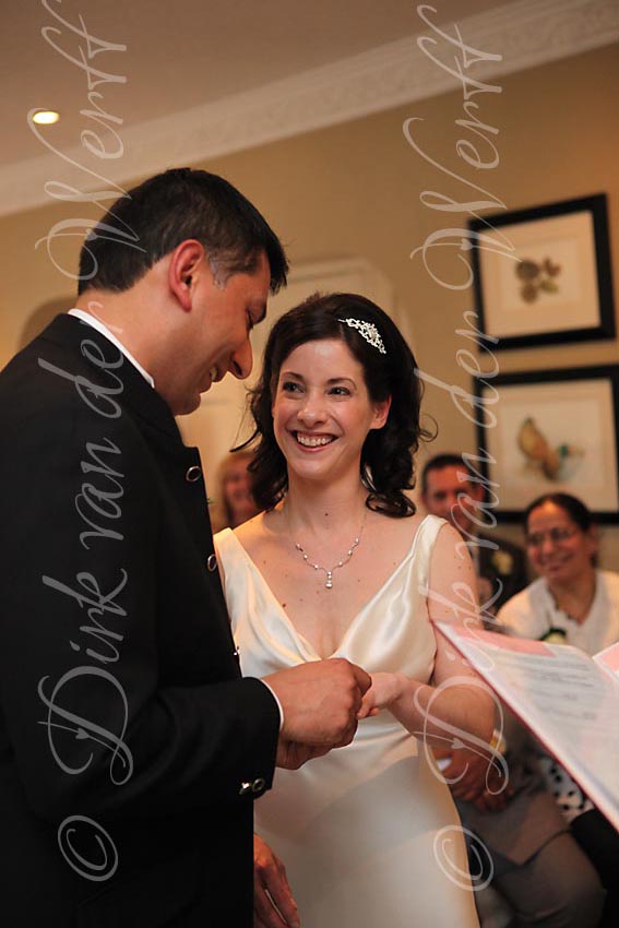 SMILES ALL ROUND AS THE CEREMONY IS UNDERWAY