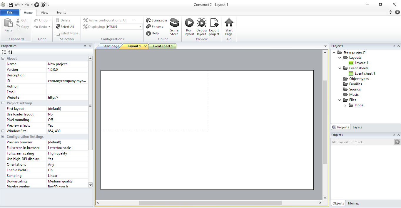 Pengenalan Dasar Pada Construct 2 #1 - Asep Zaenuri