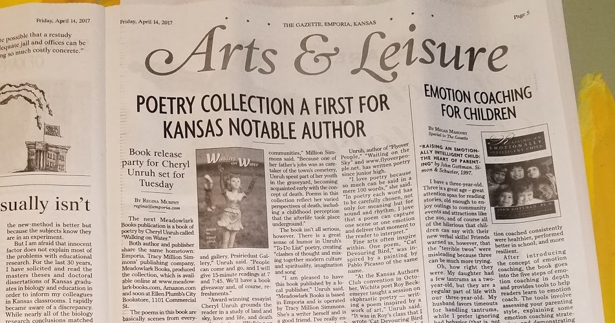 Meadowlark Press, LLC: Poetry collection a first for Kansas Notable Author