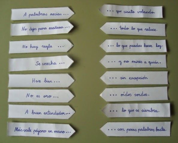 APRENDO ASÍ: TRABAJAMOS LOS REFRANES