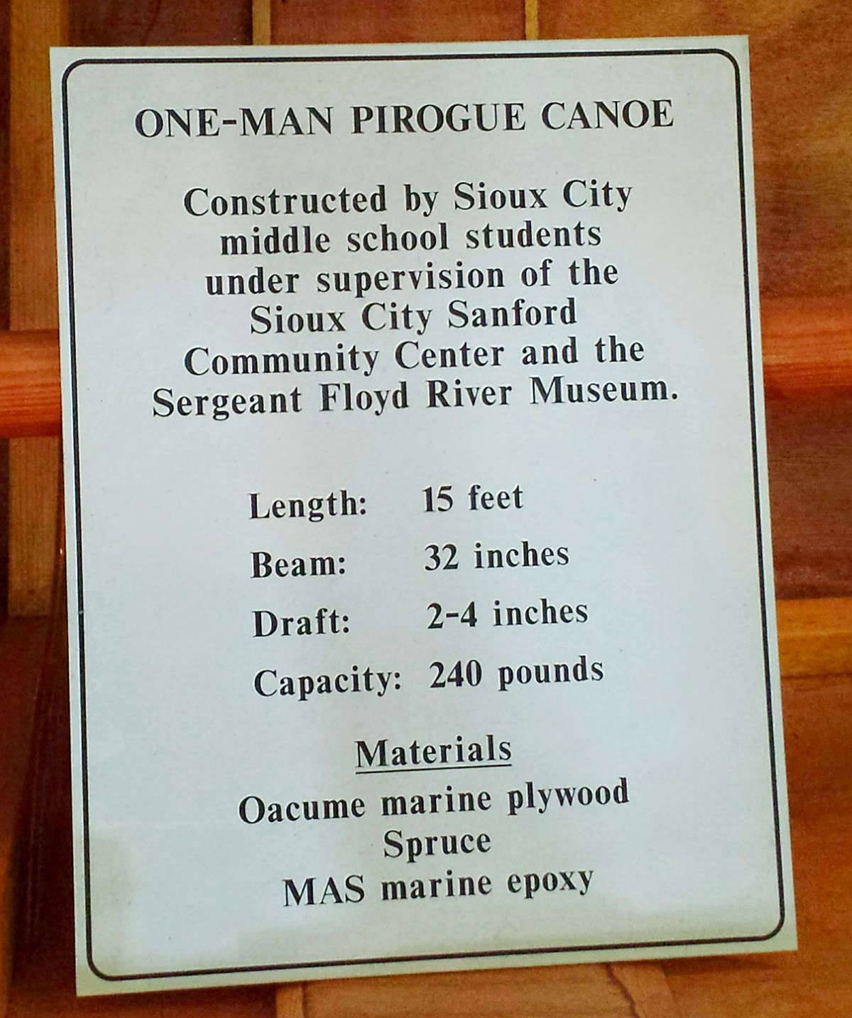 History and Culture by Bicycle: Sergeant Floyd River Museum: One-Man ...