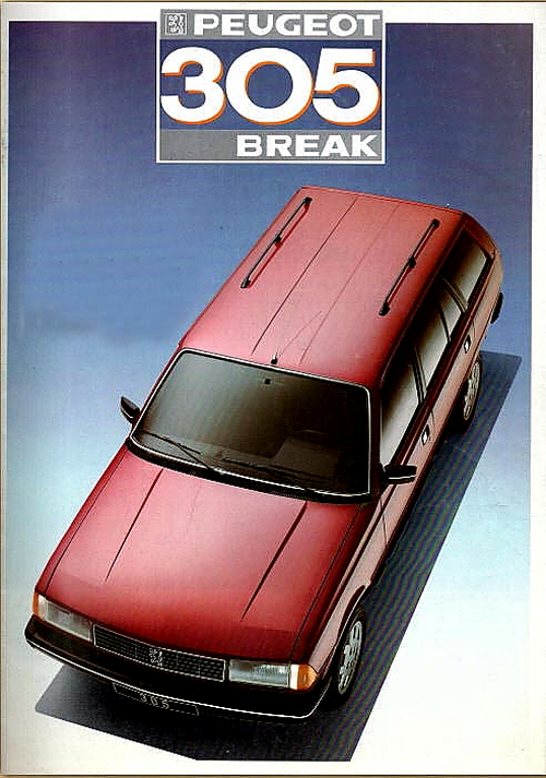 .: 305 Break 1987. Brochure/Catálogo. (Francaise)